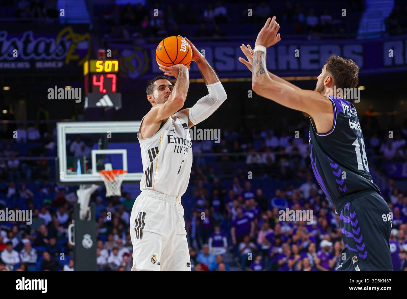 16th November 2025; Movistar Arena; Liga Endesa; ACB; Real Madrid vs Surne Bilbao Basket ...