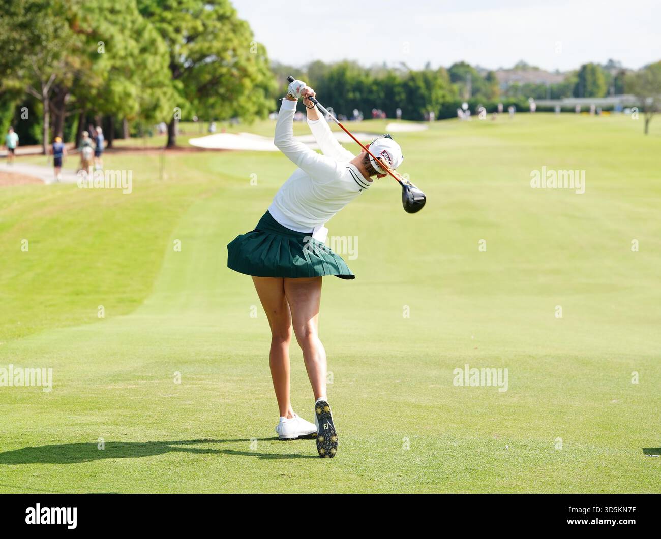 BELLEAIR, FL - NOVEMBER 16: LPGA player Nataliya Guseva plays her tee shot on the 2nd hole ...