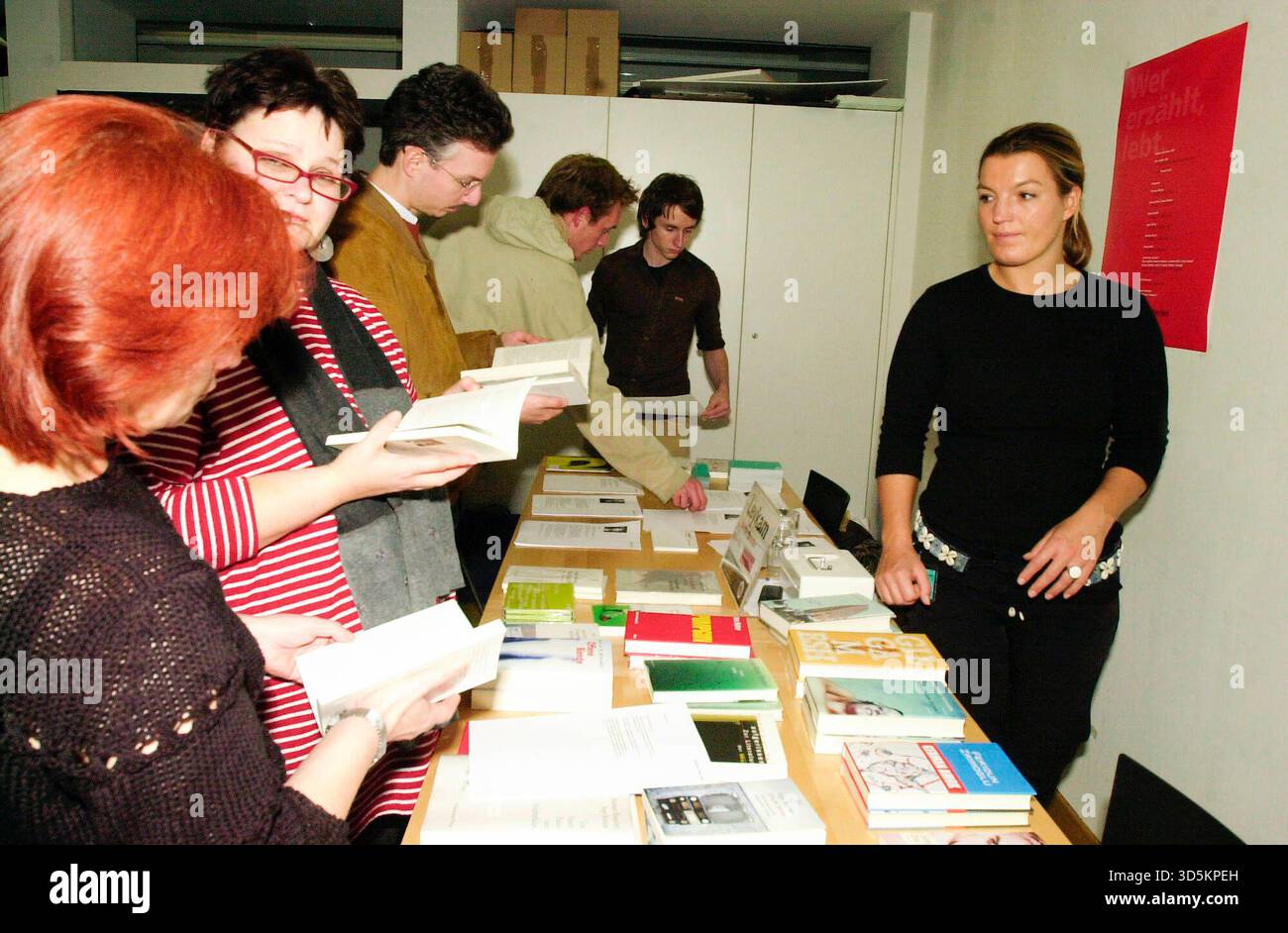second hand and used books and magazines on a book bazaar or bookshop ...