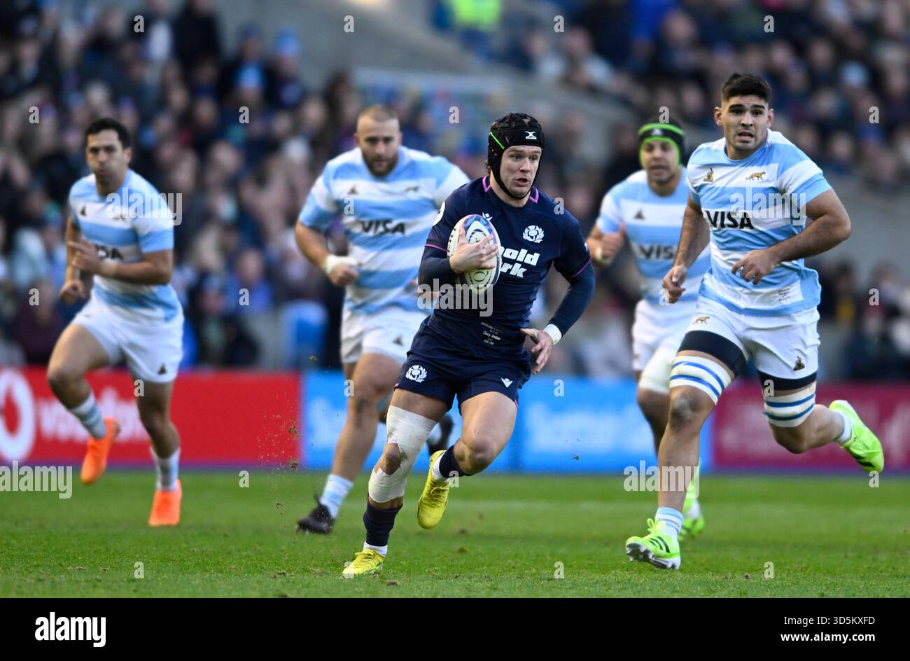 Edinburgh, Scotland, 16th November 2025. Darcy Graham of Scotland ...