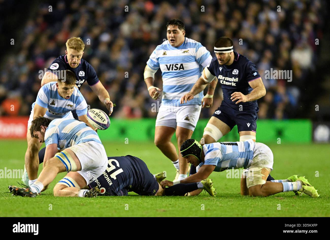 Edinburgh, Scotland, 16th November 2025. Kyle Steyn of Scotland an ...
