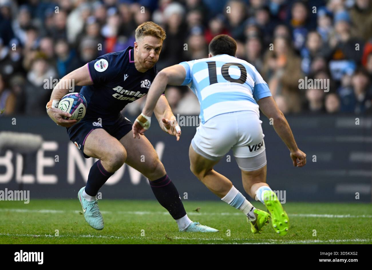 Edinburgh, Scotland, 16th November 2025. Kyle Steyn of Scotland and ...