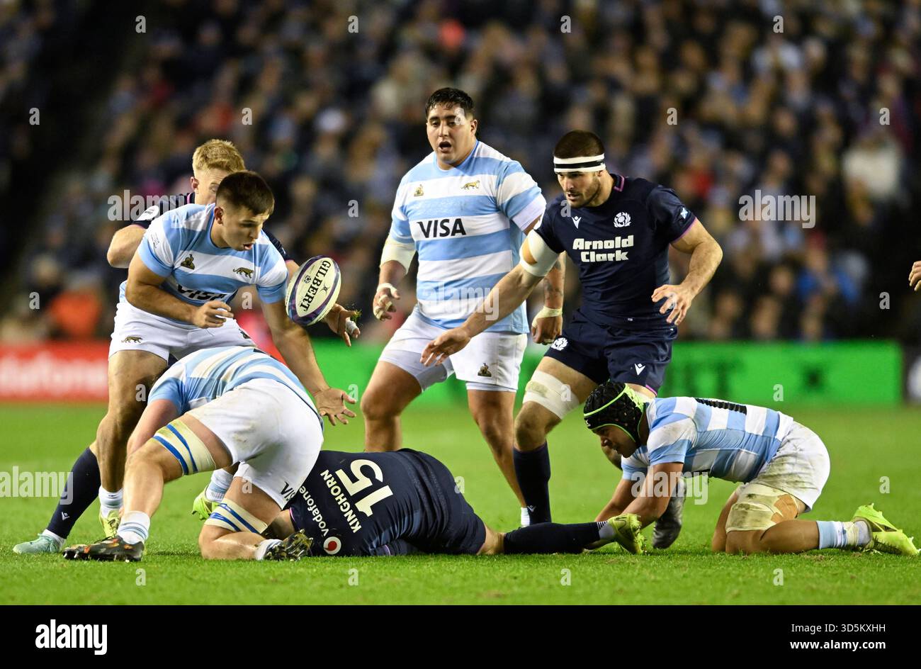 Edinburgh, Scotland, 16th November 2025. Kyle Steyn of Scotland an ...