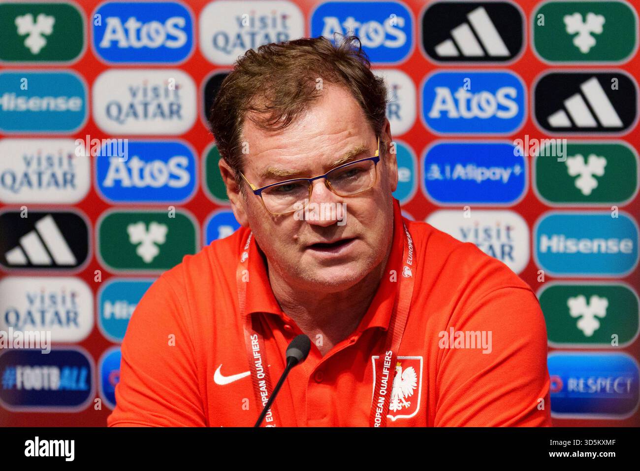 Valletta, Malta - November 16: Poland Head Coach Jan Urban talks during ...