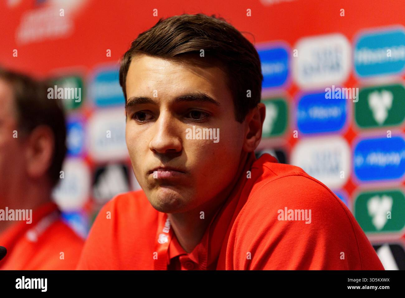 Valletta, Malta - November 16: Jakub Kiwior of Poland talks during a ...