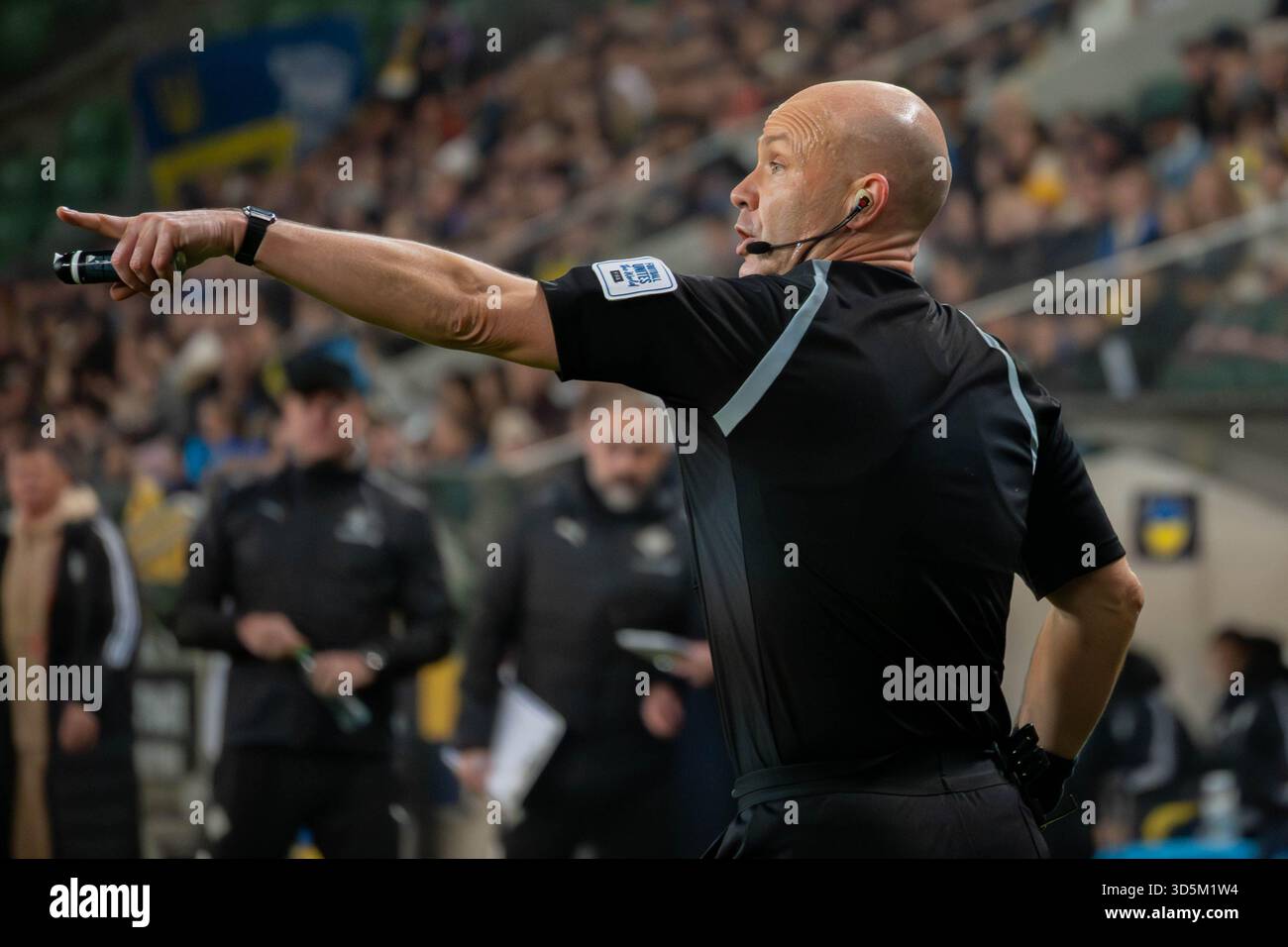 Warsaw, Poland. 16 November 2025. Main referee ANTHONY TAYLOR Seen ...