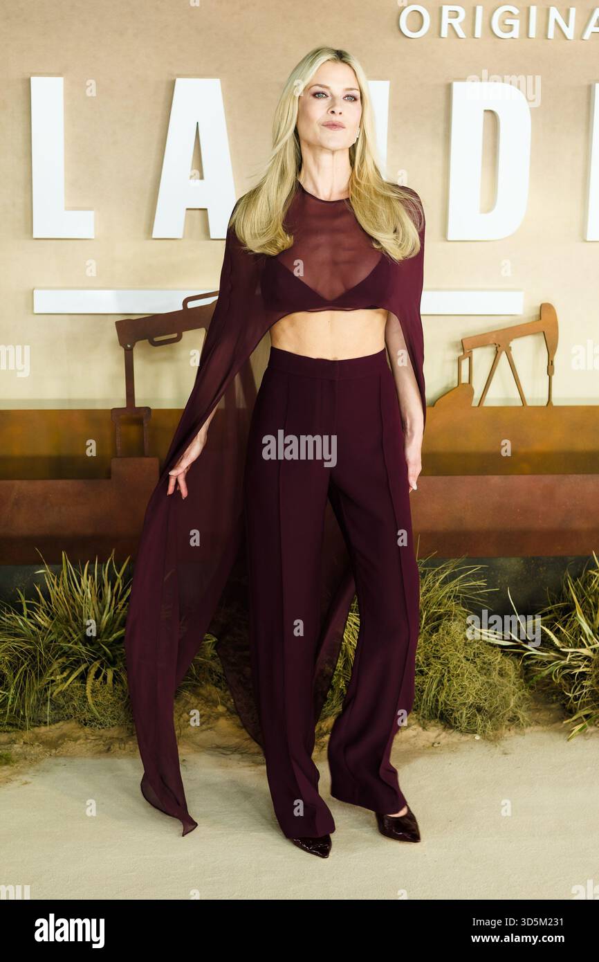 London, UK. 16 November 2025. Ali Larter seen at the Landman Season Two ...