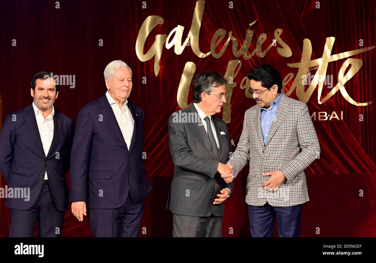 MUMBAI, INDIA - NOVEMBER 16: L to R Nicolas Houzé, Executive Chairman ...