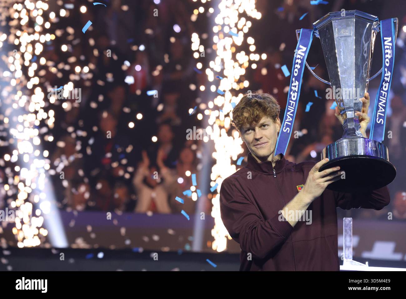 Turin, Italy. 16th Nov, 2025. Tennis, ATP FINALS 2025 Jannik Sinner ...