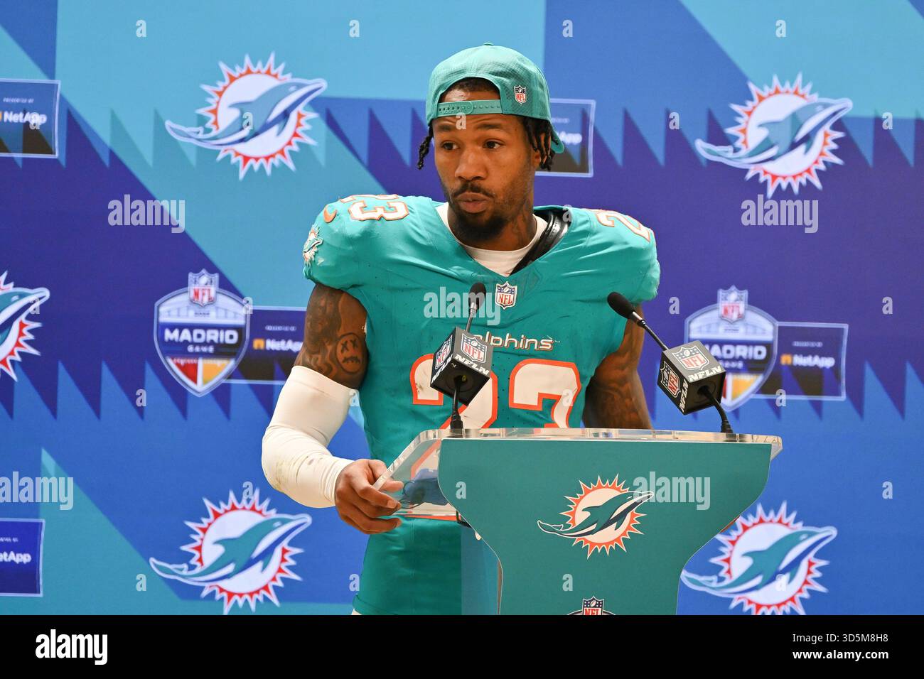 Miami Dolphins Quarterback Tua Tagovailoa during press conference the ...