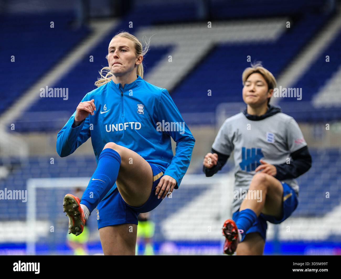 Shannon Cooke (6 Birmingham City) warms up during the Barclays Womens ...