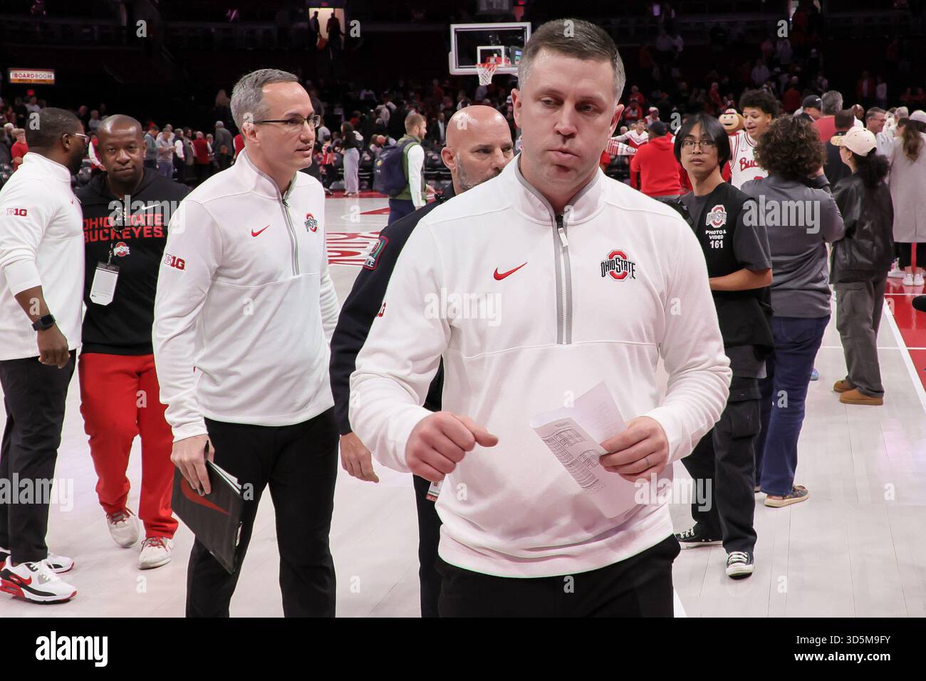 Columbus, Ohio, USA. 16th Nov, 2025. Ohio State Buckeyes head coach ...
