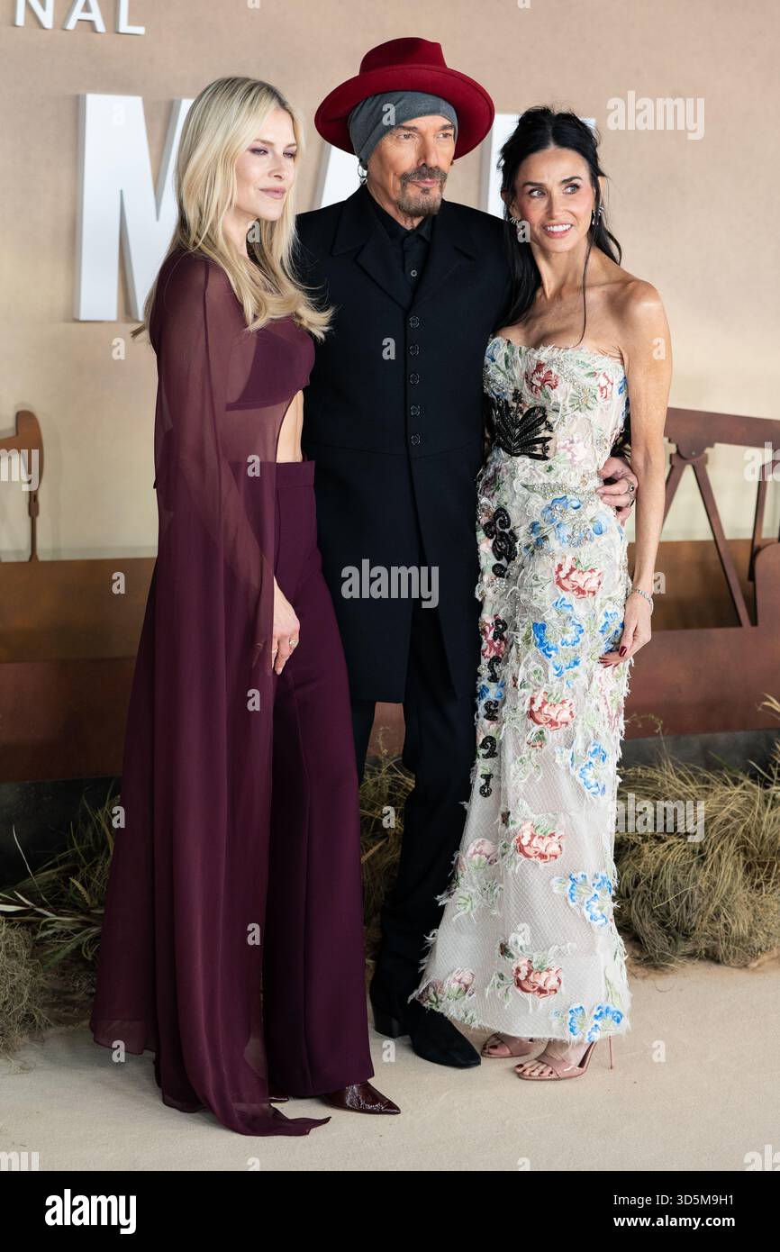 Ali Larter, Billy Bob Thornton & Demi Moore (R) attend the "Landman ...