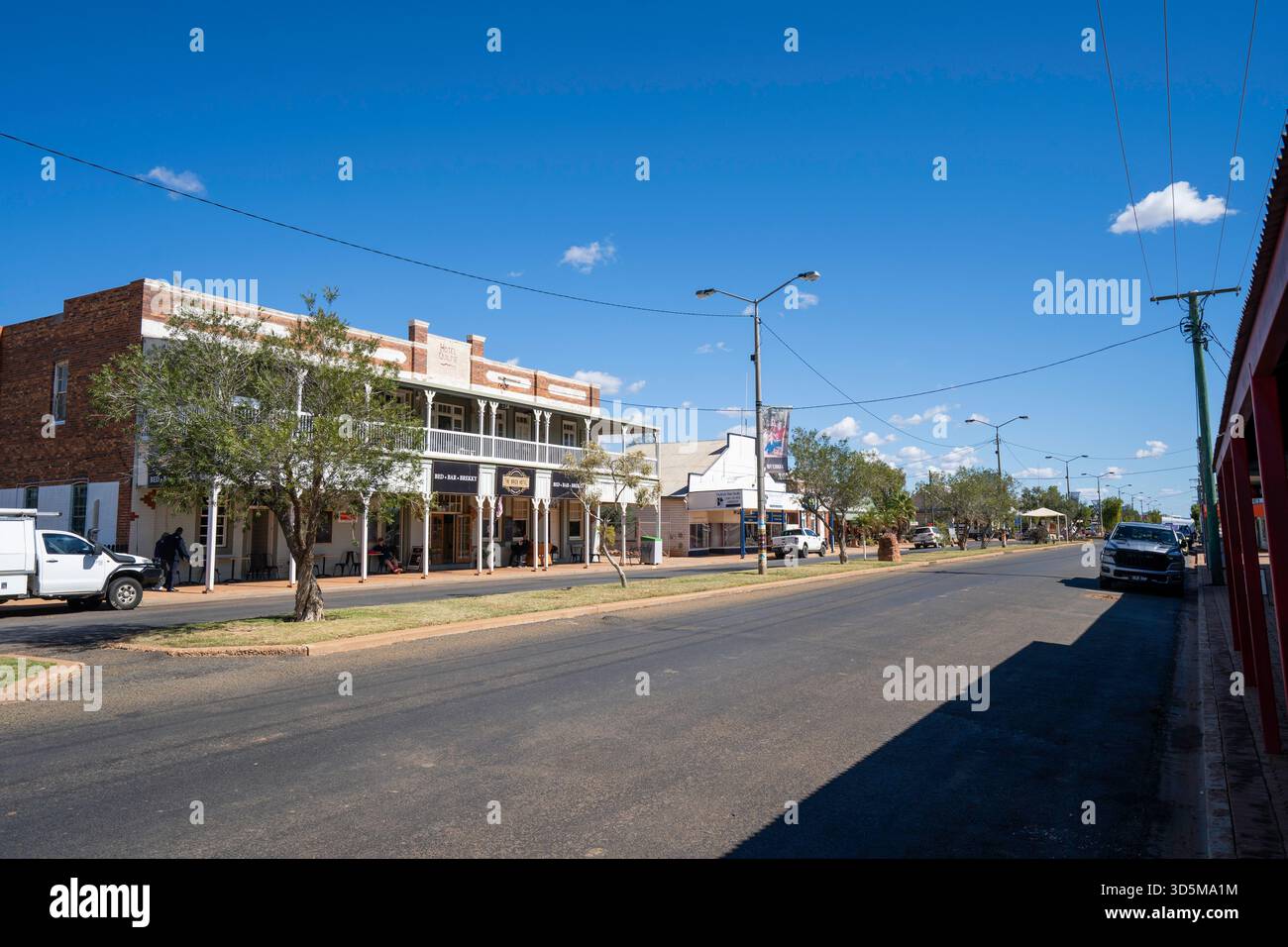 The Brick Hotel, Brolga Street, Quilpie, Queensland, Australia Stock ...