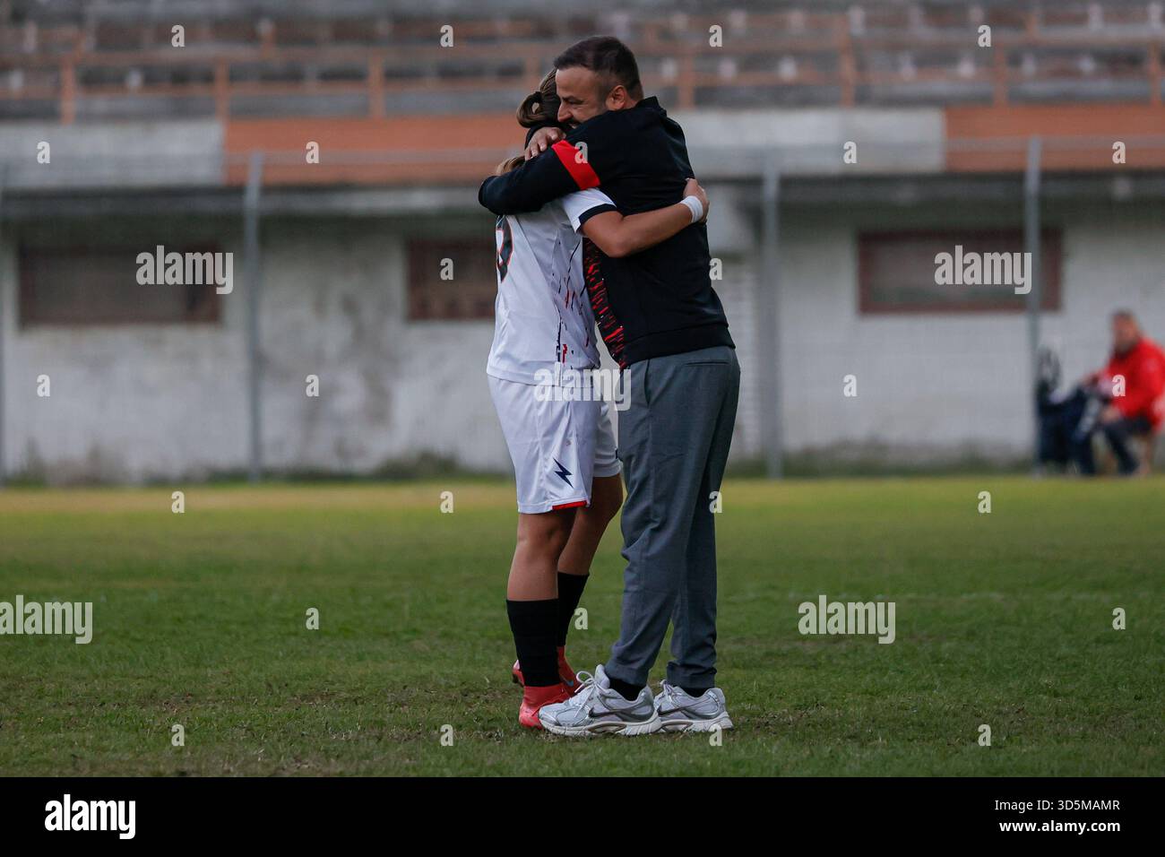 coach Antonio De Sarno (Abatese) celebrating scores with Angela ...