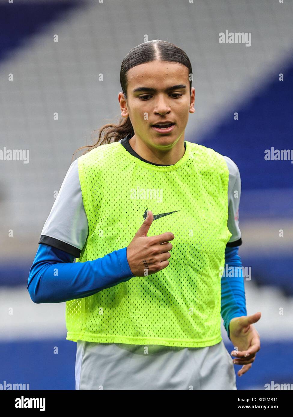 Ava Baker (32 Birmingham City) warms up during the Barclays Womens Super League 2 game between ...