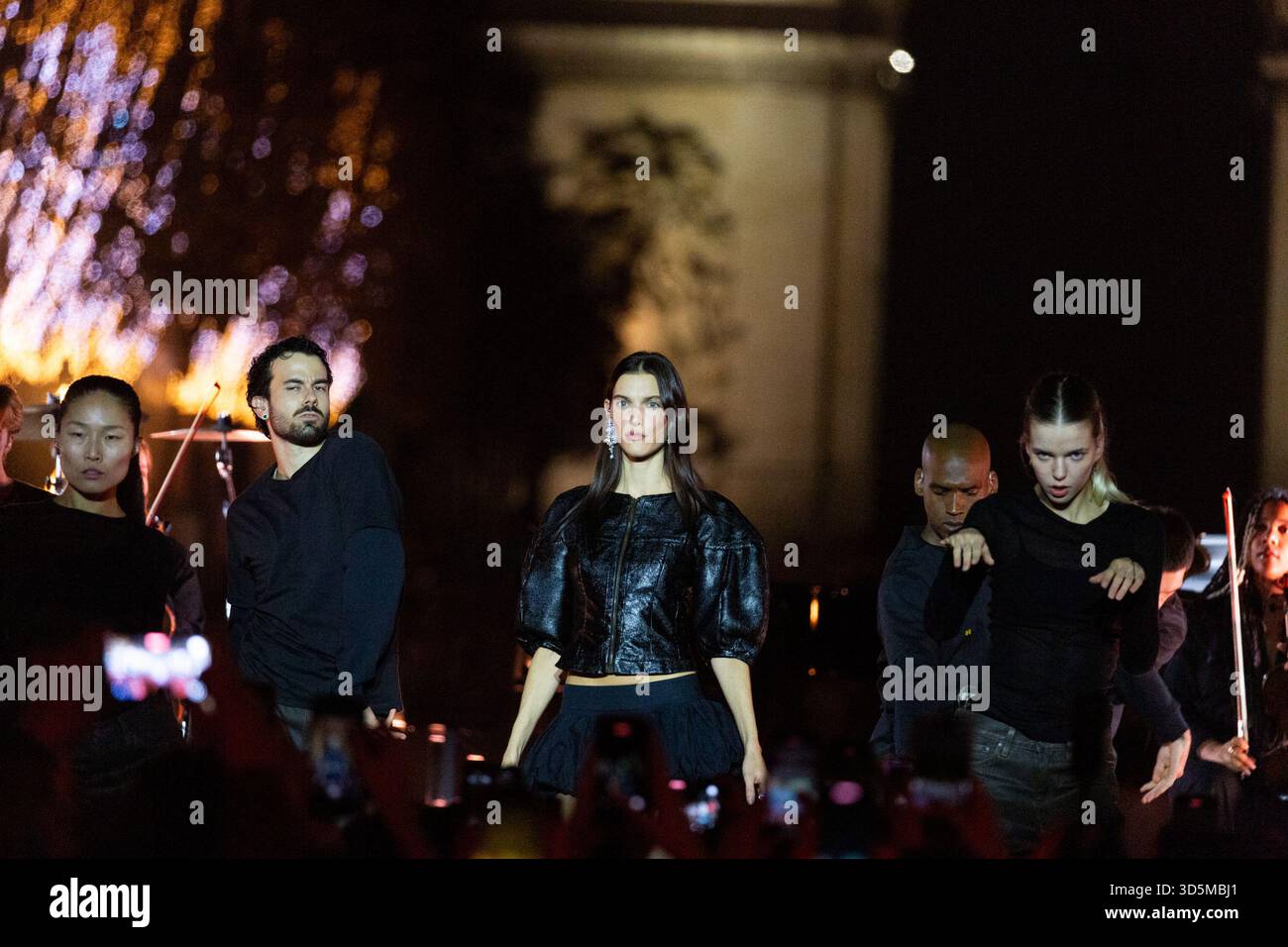 Charlotte Cardin attends the Champs ELysees's Chritmas lights on ...