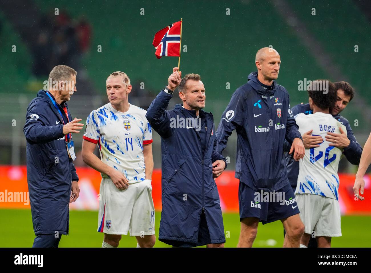 Milan, Italy 20251116. National team physiotherapist Thomas Ødegaard ...
