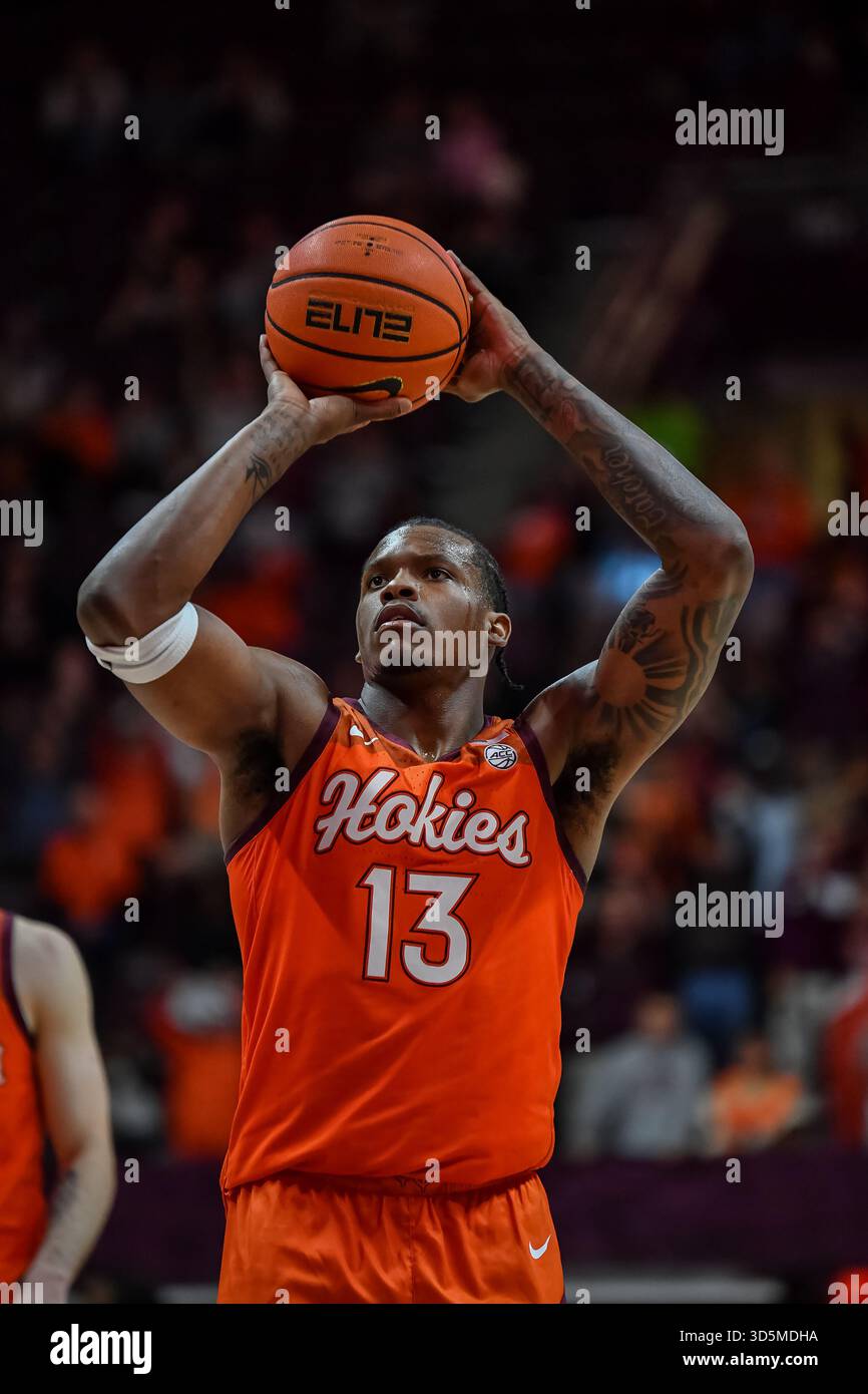 BLACKSBURG, VA - NOVEMBER 16: Virginia Tech Hokies forward Amani ...