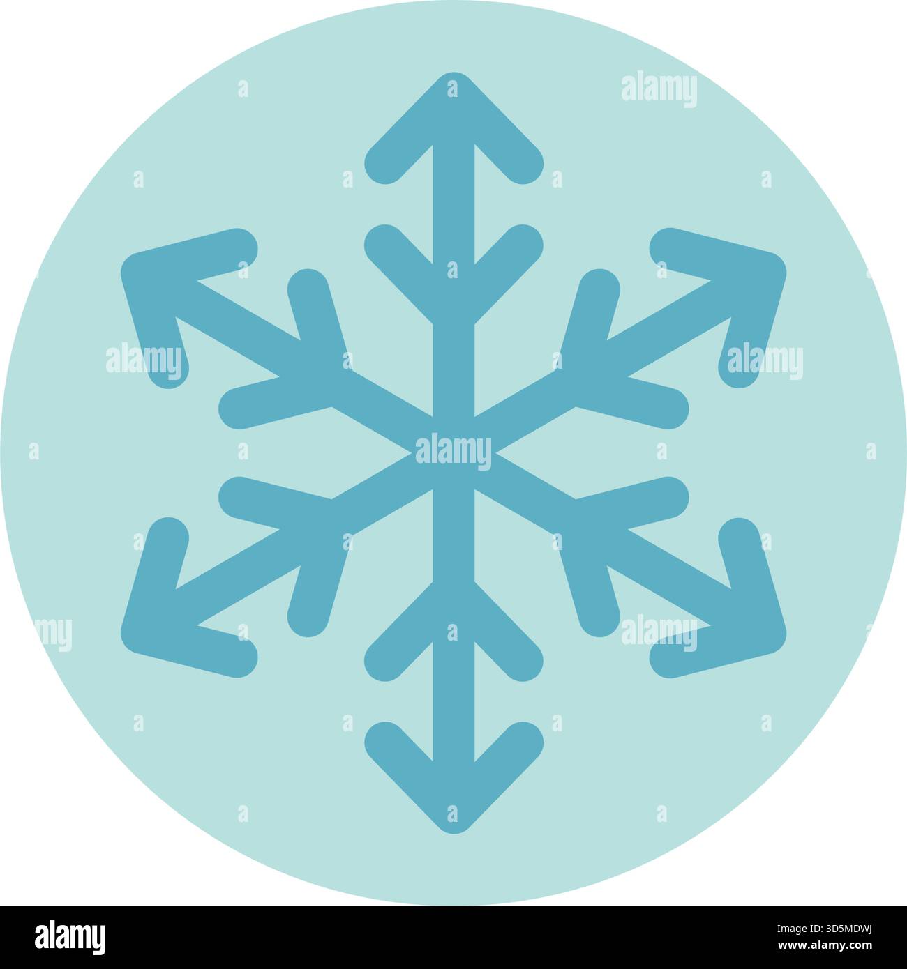 Blue Round Snowflake Outline Label Seal Stock Vector Image & Art - Alamy