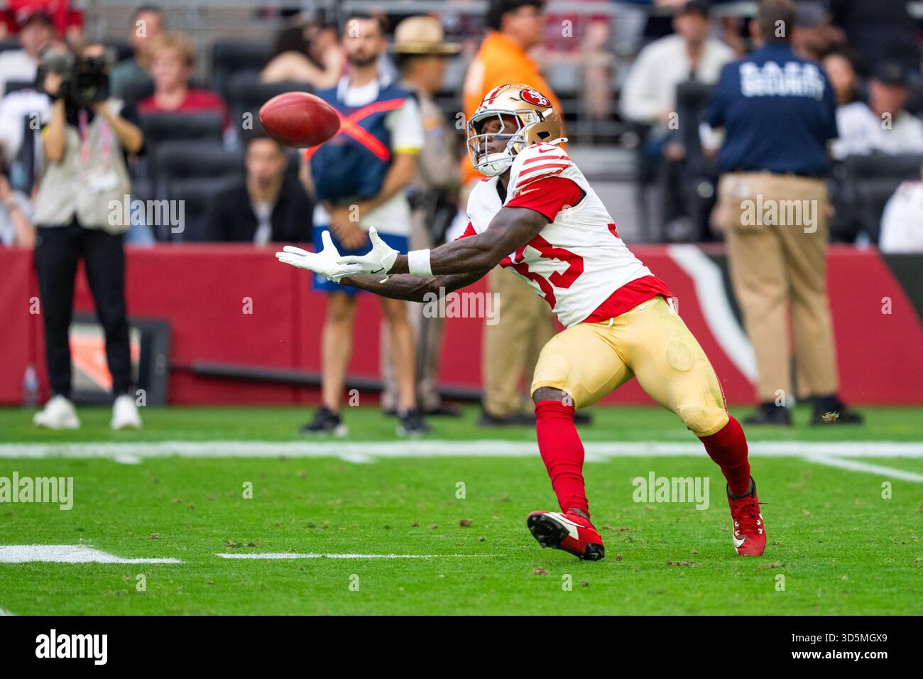 San Francisco 49ers defensive back Siran Neal (33) catches the ball ...