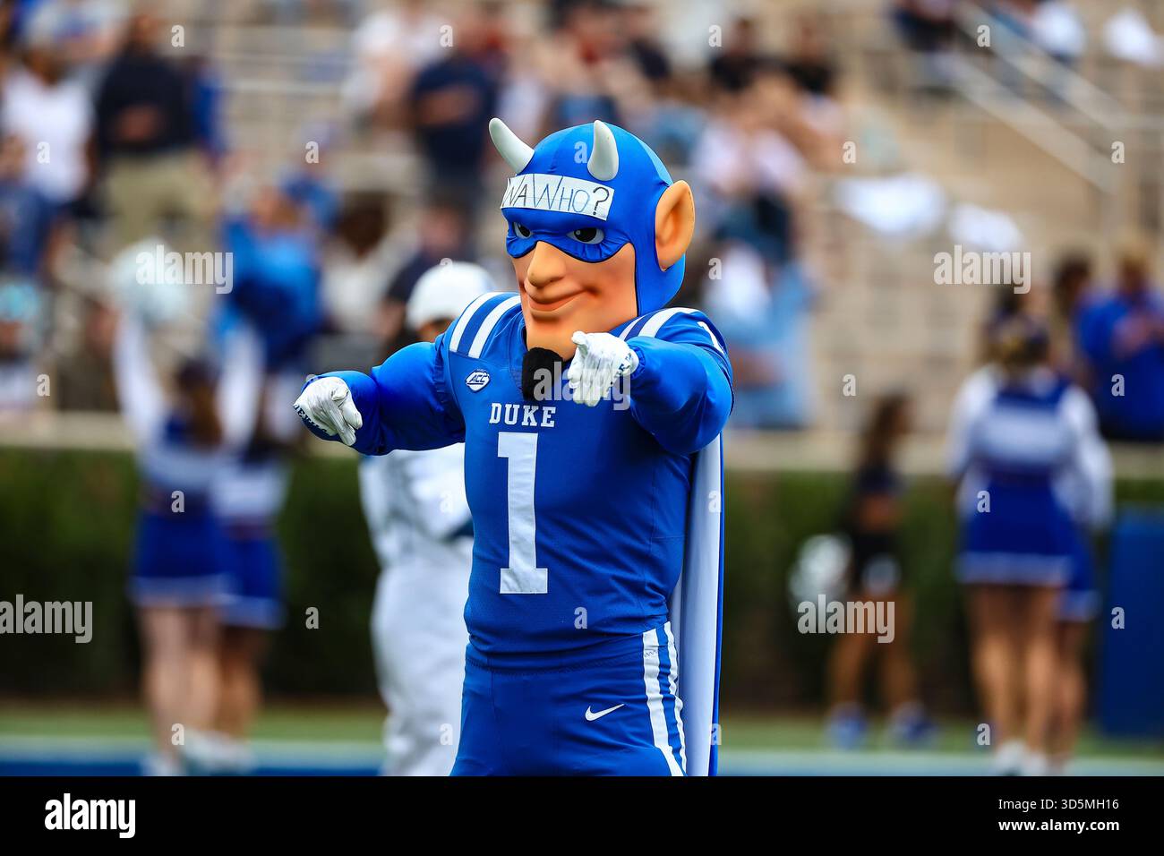 November 1, 2025: Duke Mascot. NCAA football game between University of ...