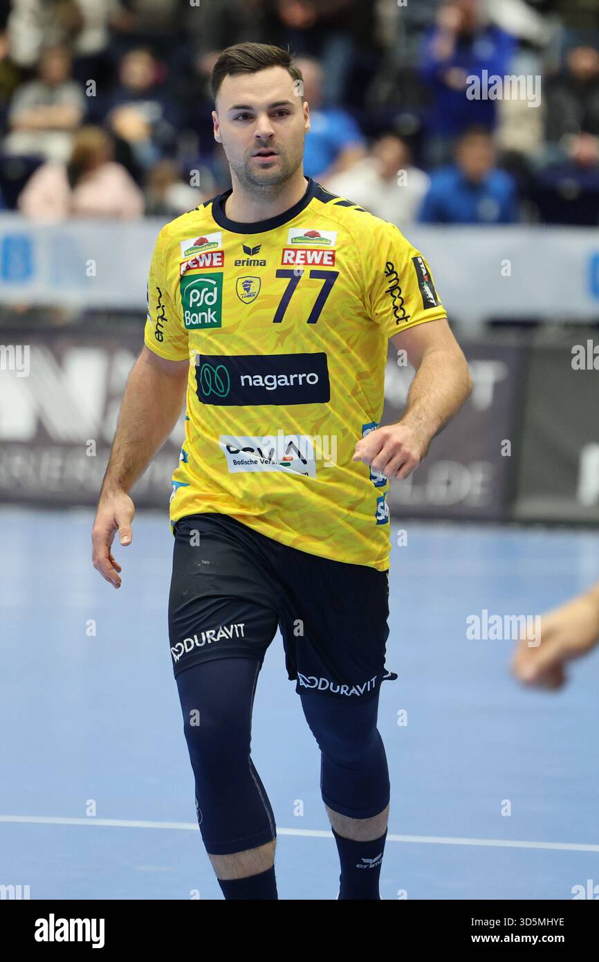 November 16, 2025, Mitsubishi Electric HALLE, Duesseldorf, GER, 1.DAIKIN HBL, bergischer HC vs ...