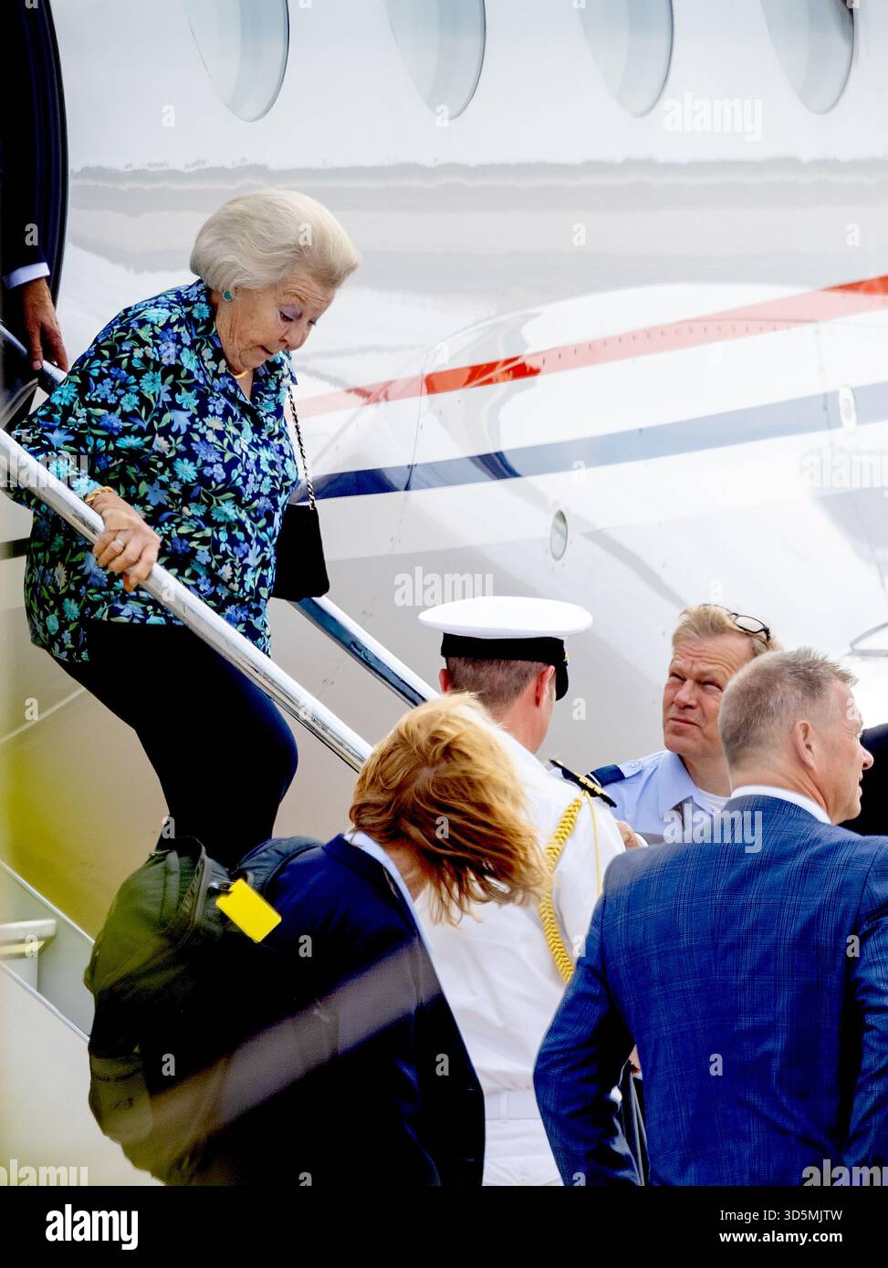 Arrival of princess Beatrix of the Netherlands at the Flamingo ...