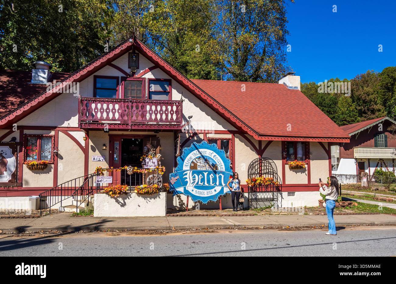 The town of Helen Georga ia replica of a Bavarian alpine town in the ...