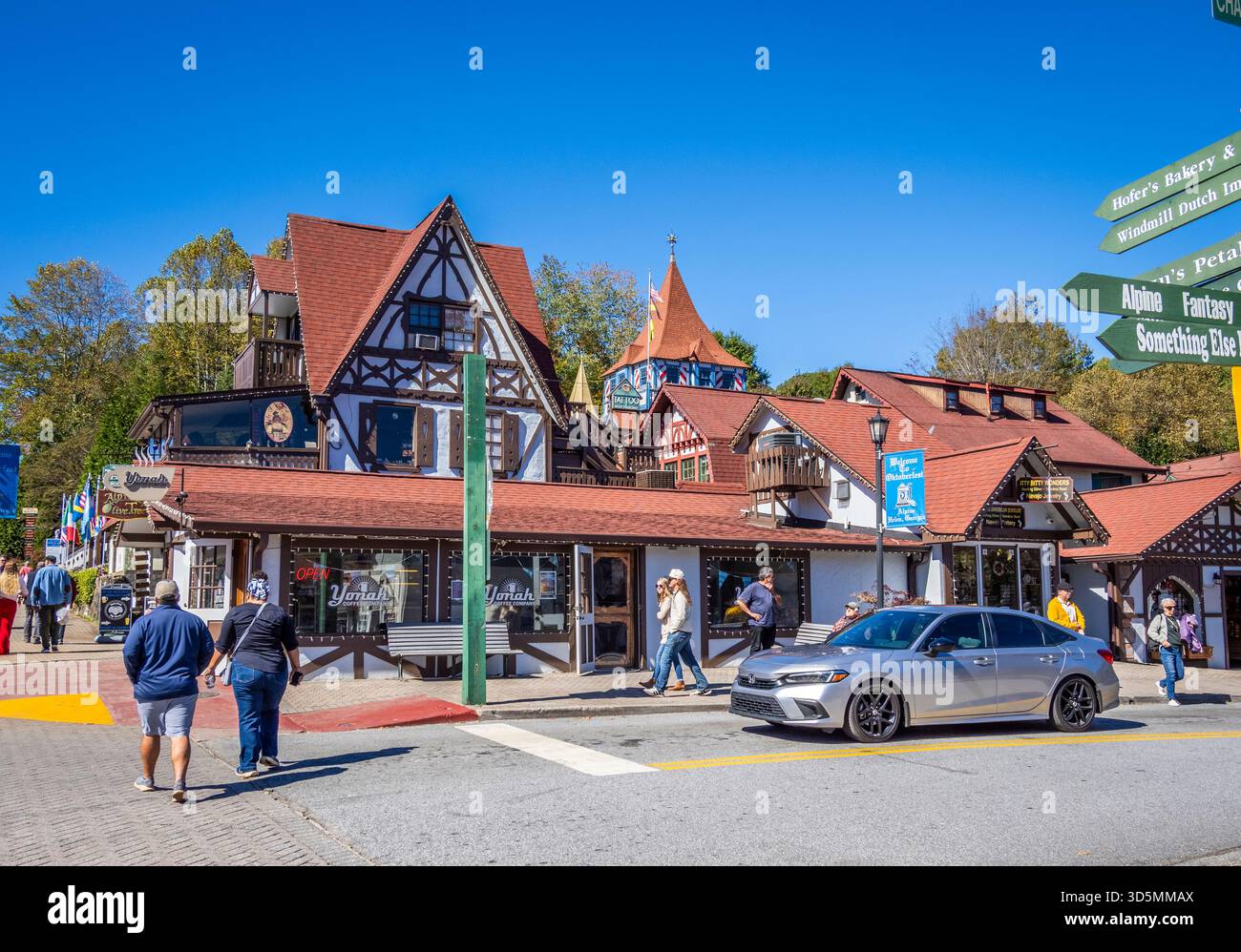The town of Helen Georga ia replica of a Bavarian alpine town in the ...