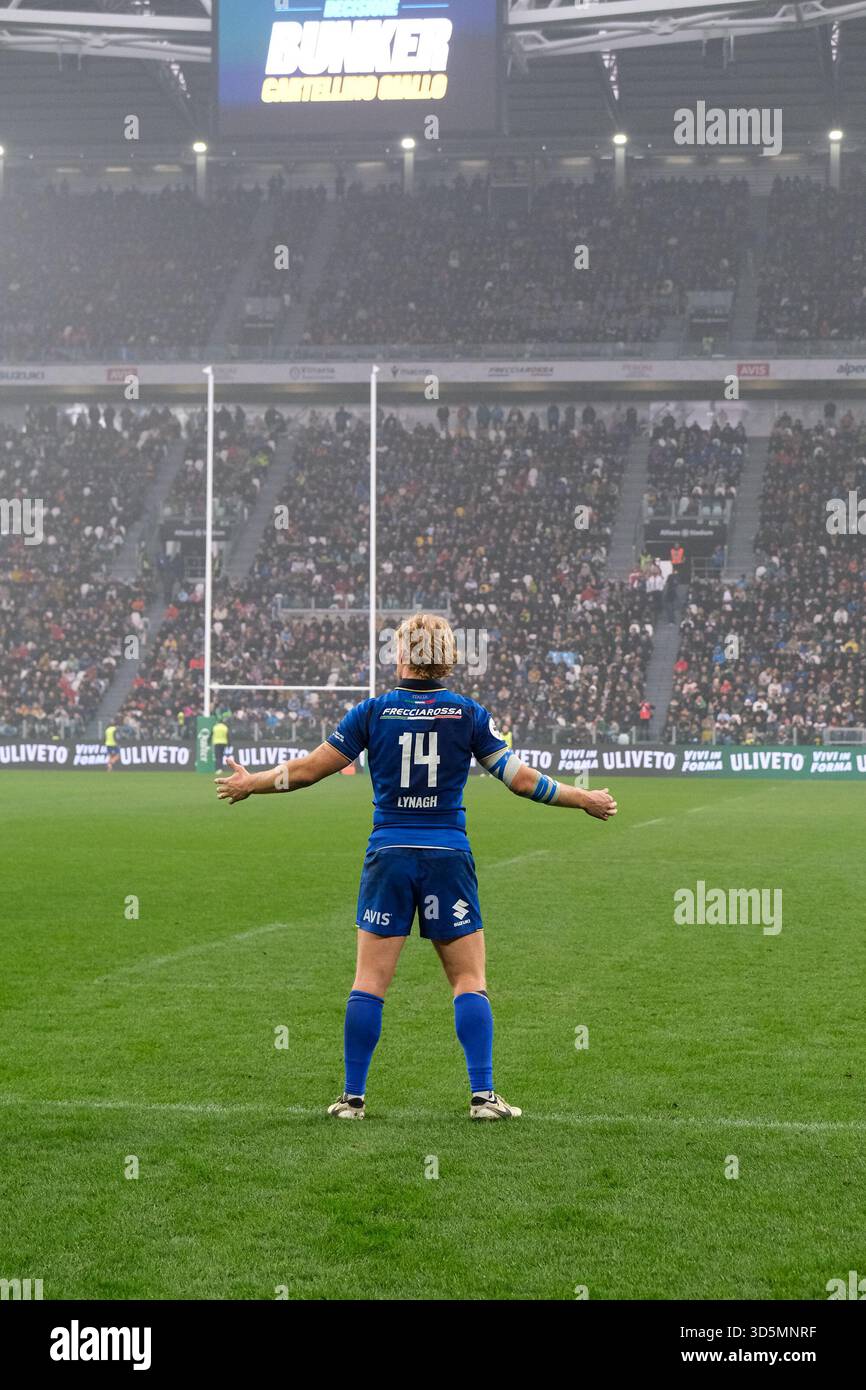 Louis Lynagh of Italy seen in action during the match between Italy and ...