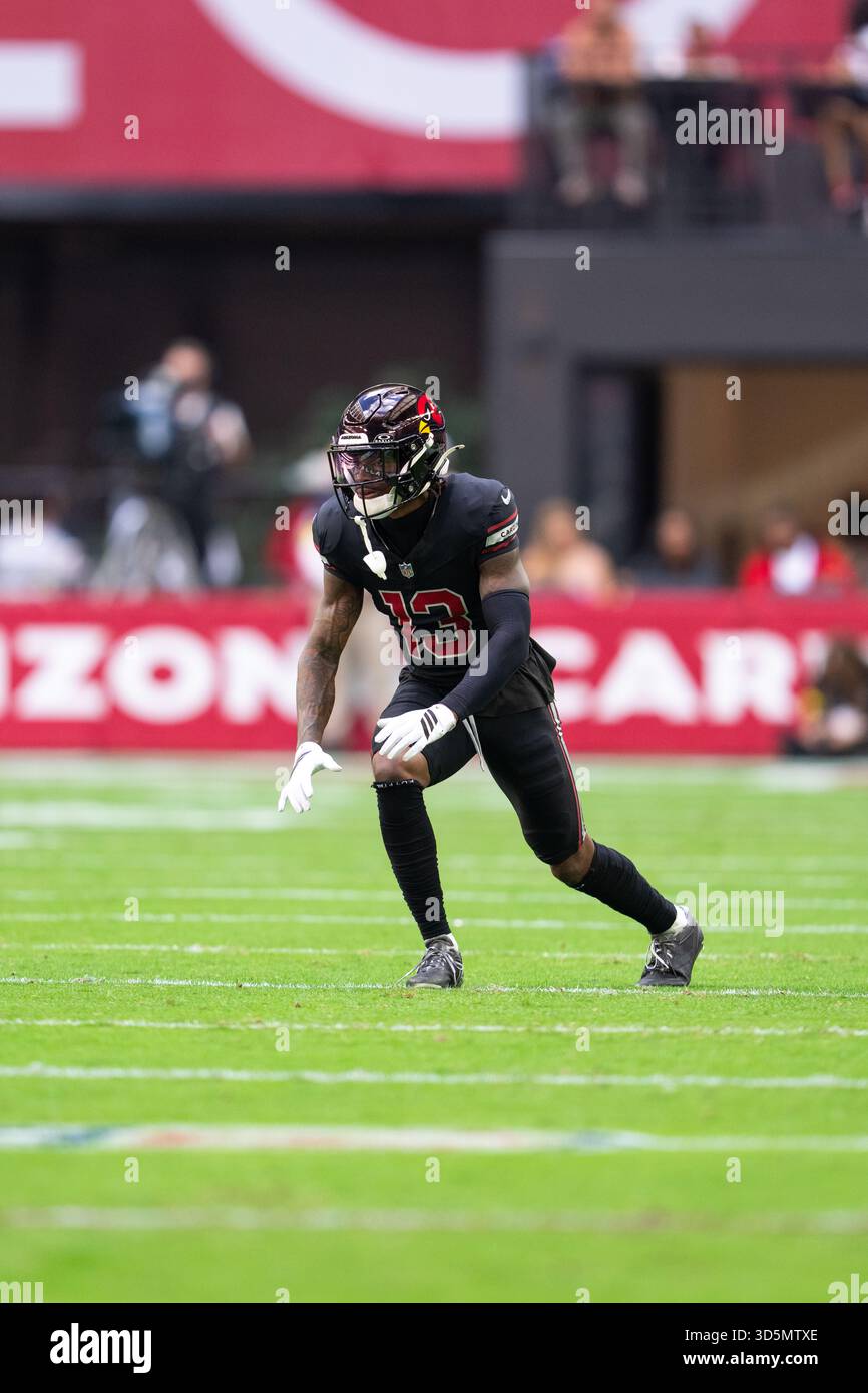 Arizona Cardinals cornerback Kei'Trel Clark (13) runs during an NFL ...
