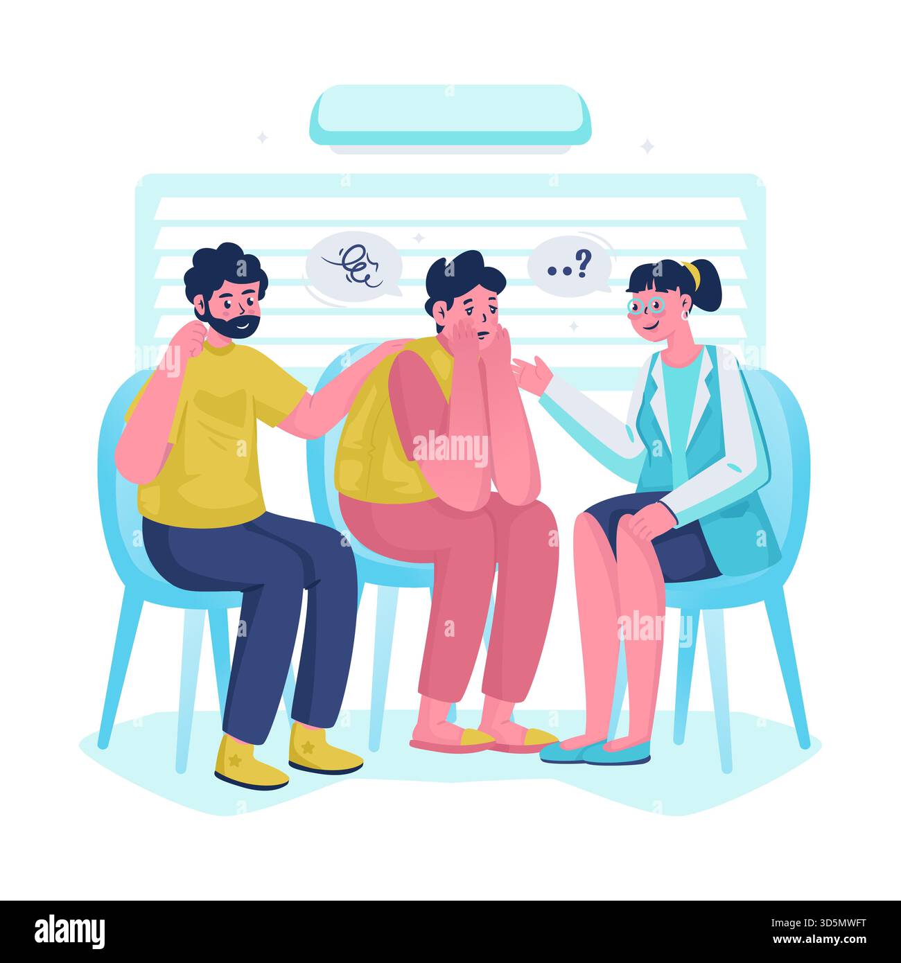 Anxiety management mental health Stock Vector Images - Alamy