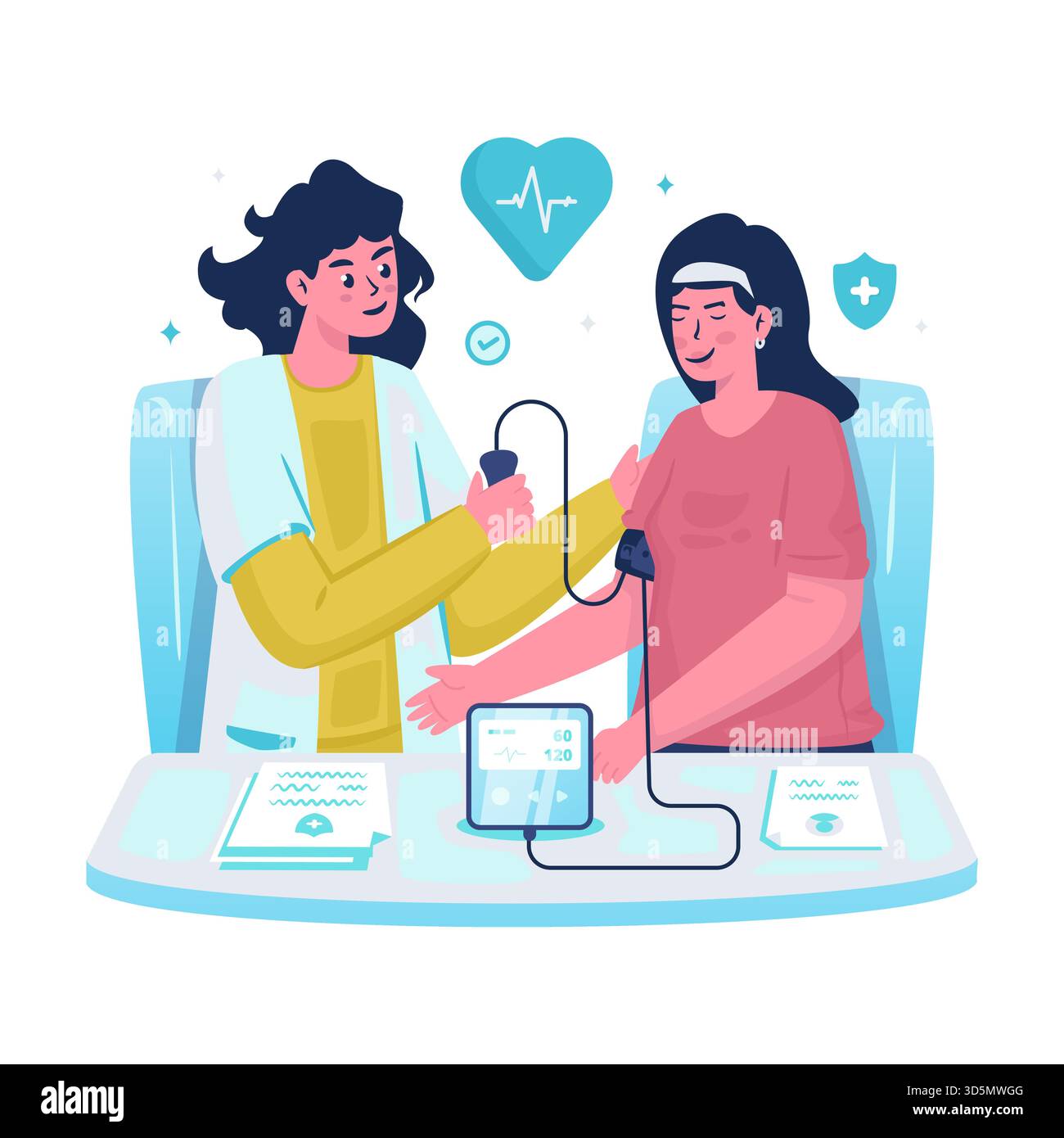 Medical equipment measuring blood Stock Vector Images - Alamy