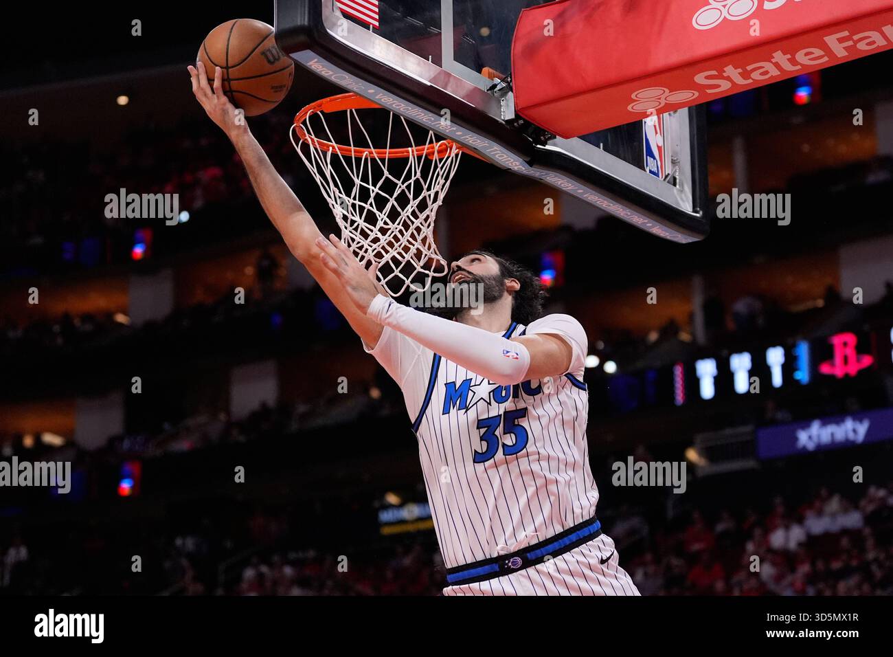 Orlando Magic center Goga Bitadze shoots during the first half of an ...
