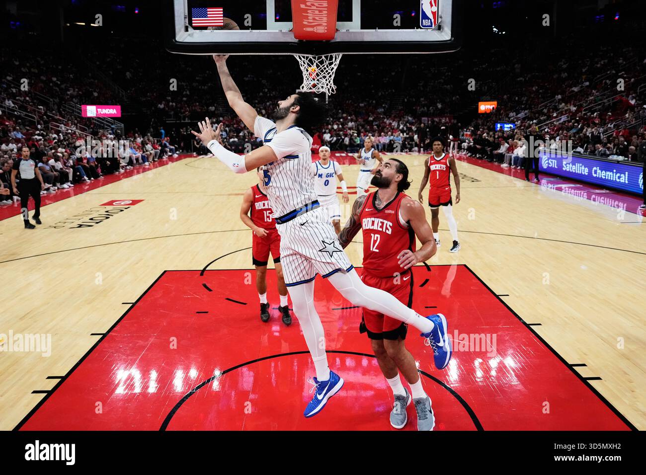 Orlando Magic center Goga Bitadze (35) shoots during the first half of ...