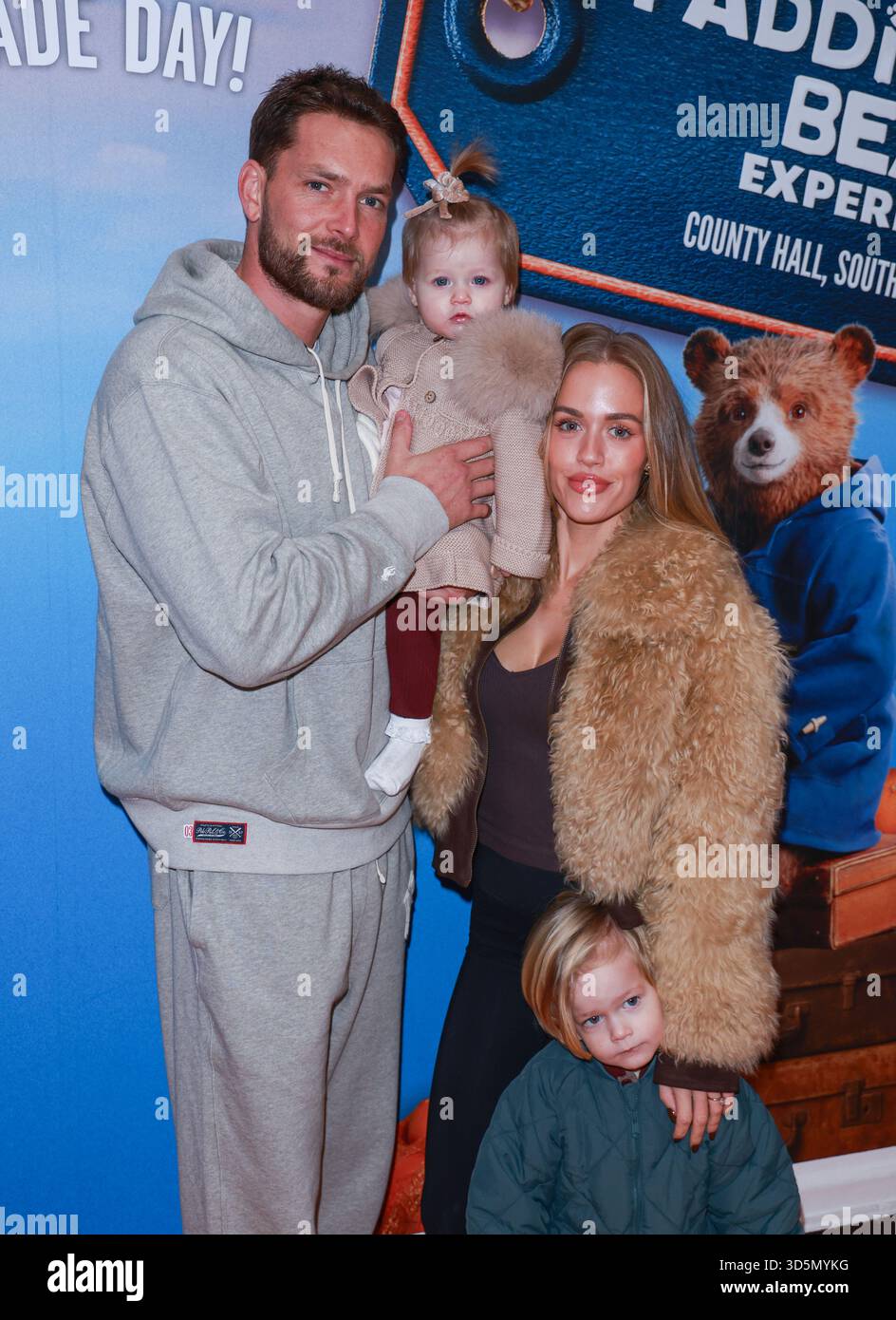 Lewis Burton and Lottie Tomlinson seen attending The Paddington Bear ...