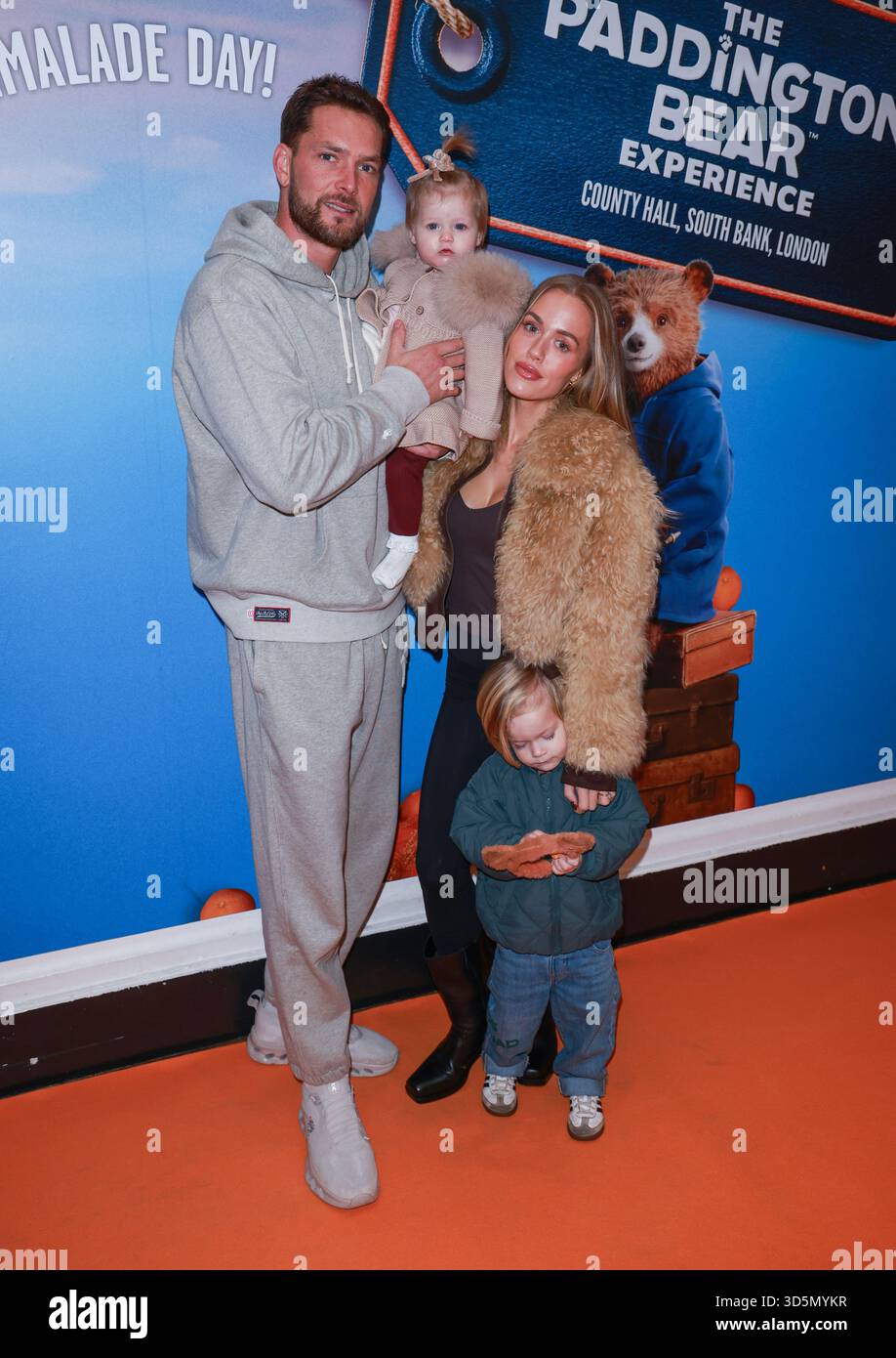 Lewis Burton and Lottie Tomlinson seen attending The Paddington Bear ...