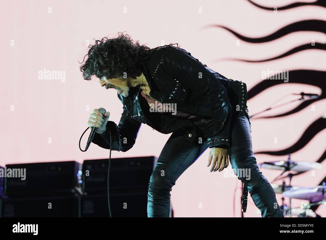 Davey Havok of the rock band AFI performs during the Corona Capital ...