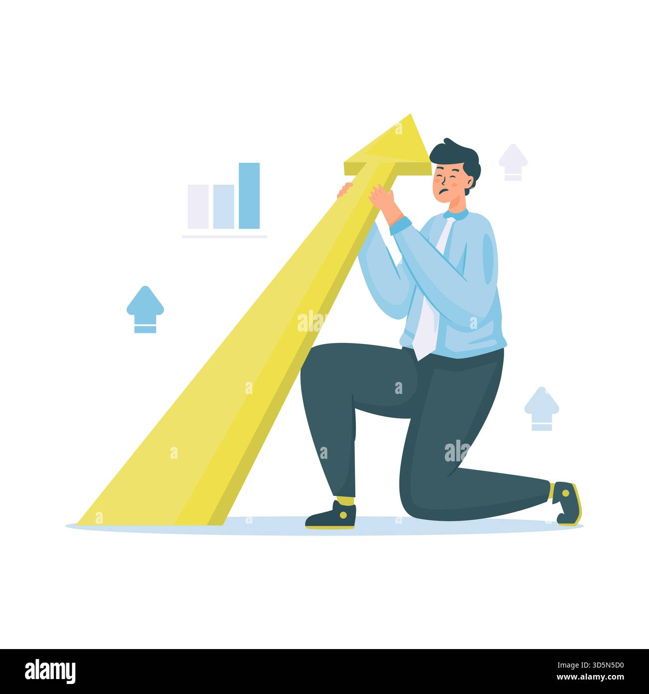 Success process symbol businessman Cut Out Stock Images & Pictures - Alamy