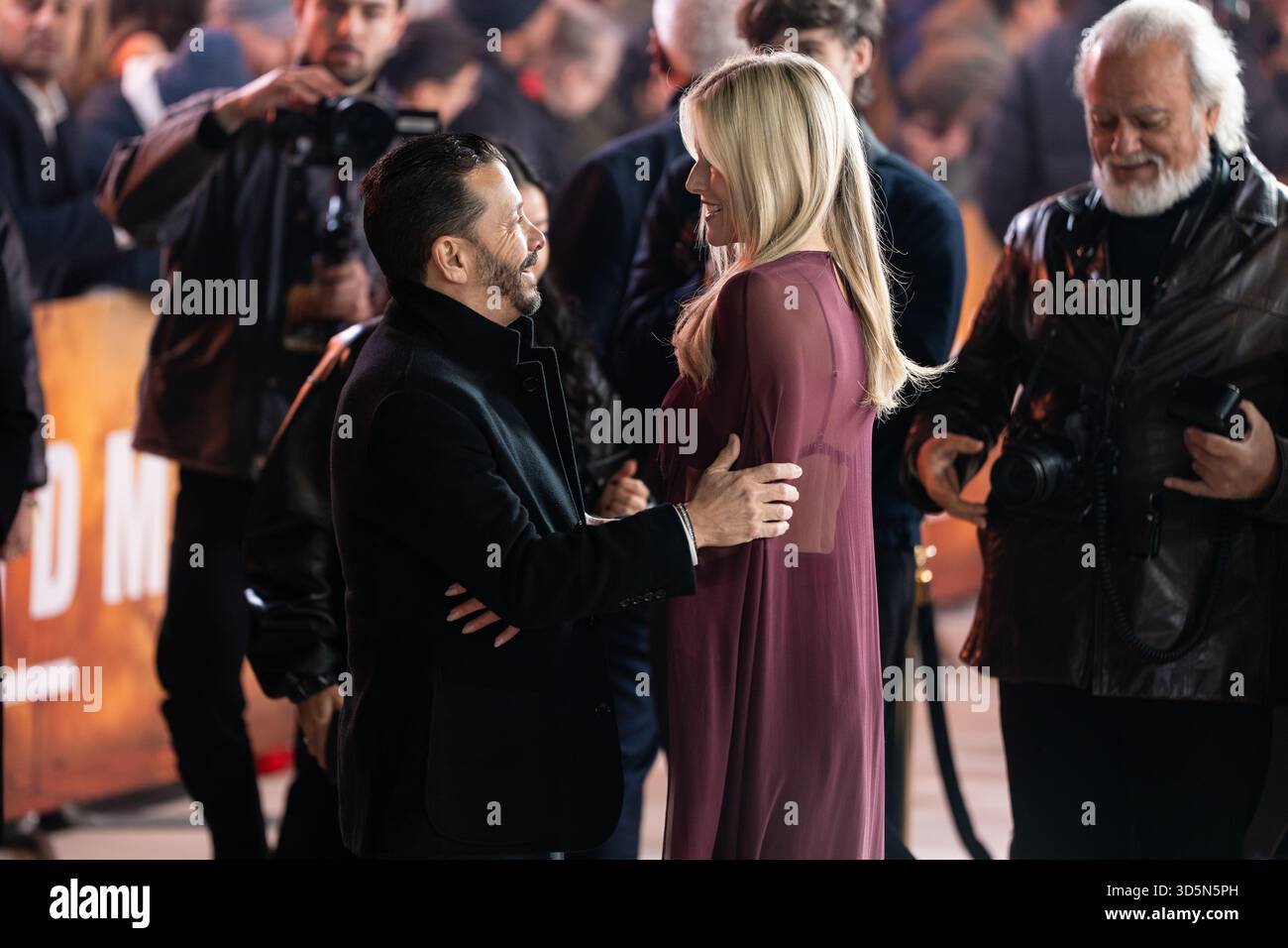 David Glasser and Ali Larter attend the "Landman" Season Two UK ...