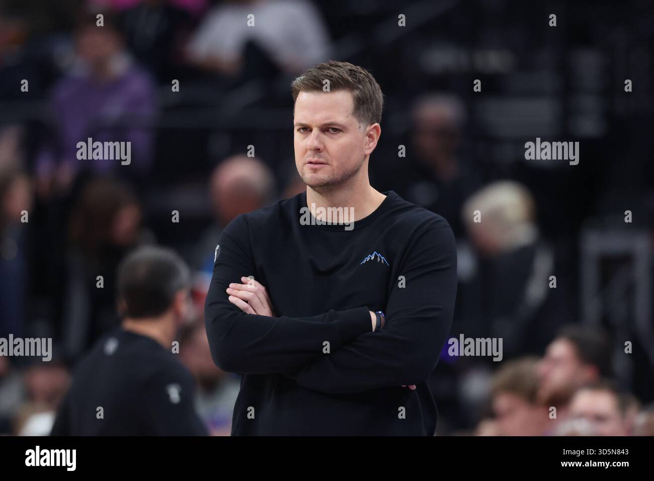 Utah Jazz head coach Will Hardy watches play against the Chicago Bulls ...