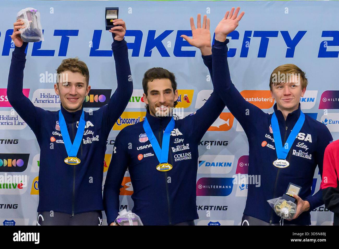 From left to right, United States' Casey Dawson, Emery Lehman and Ethan ...