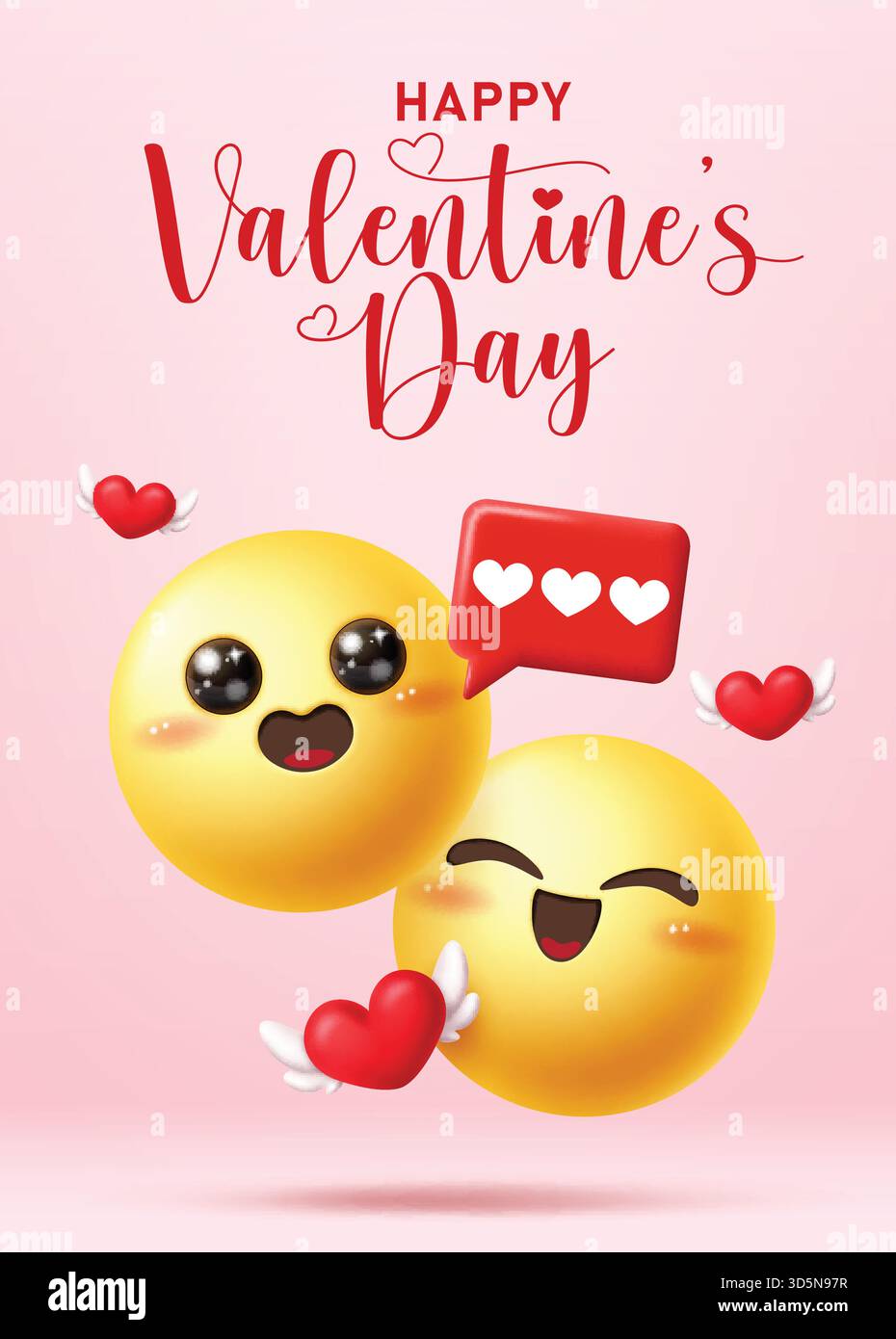 Happy Valentine's day greeting card clipart poster design. Valentine's ...