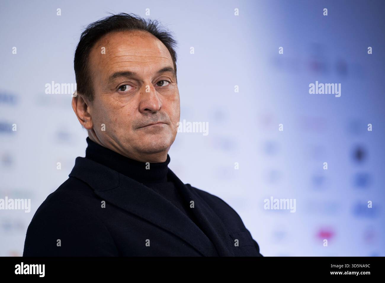 Alberto Cirio, president of Piedmont, attends the closing press ...