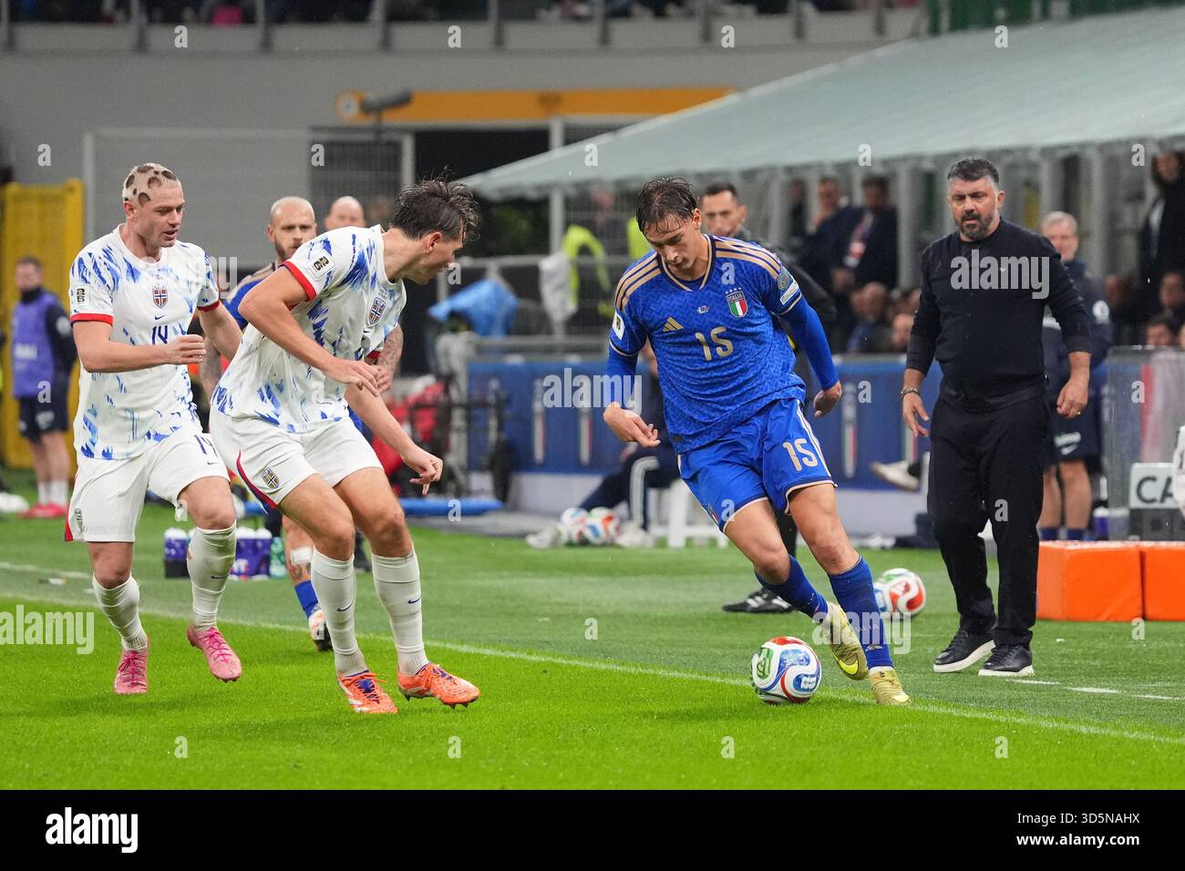 Francesco Pio Esposito during the FIFA World Cup 2026, Qualifiers ...