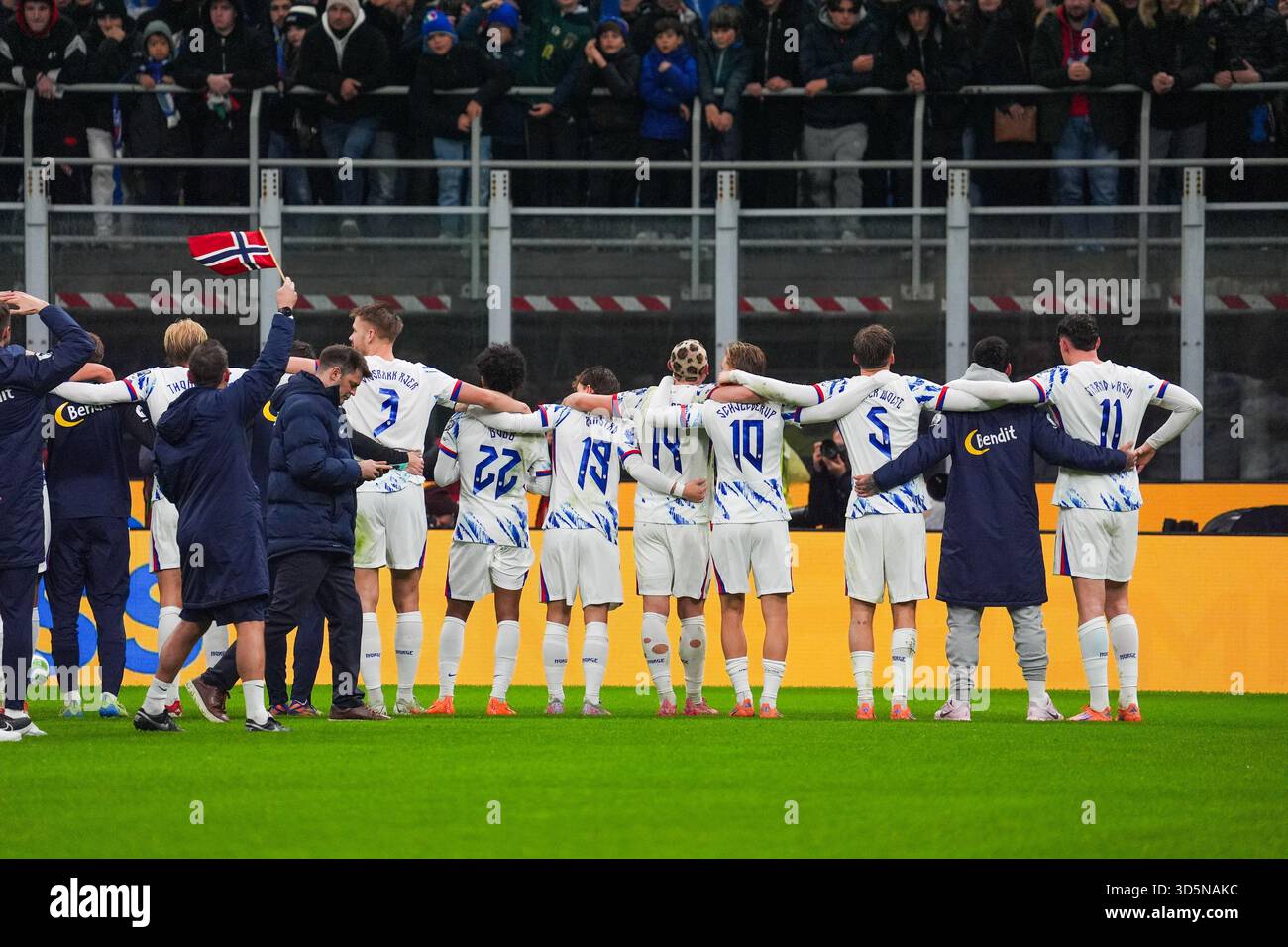 Team of Norway win celebrate during the FIFA World Cup 2026, Qualifiers ...