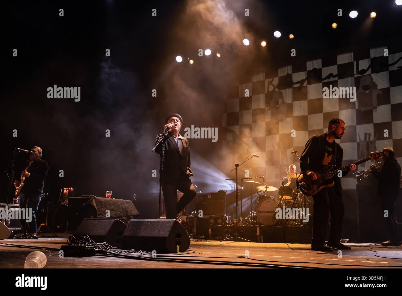 London, Babyshambles play at Brixton Academy. Pictured: (L-R) Mick ...