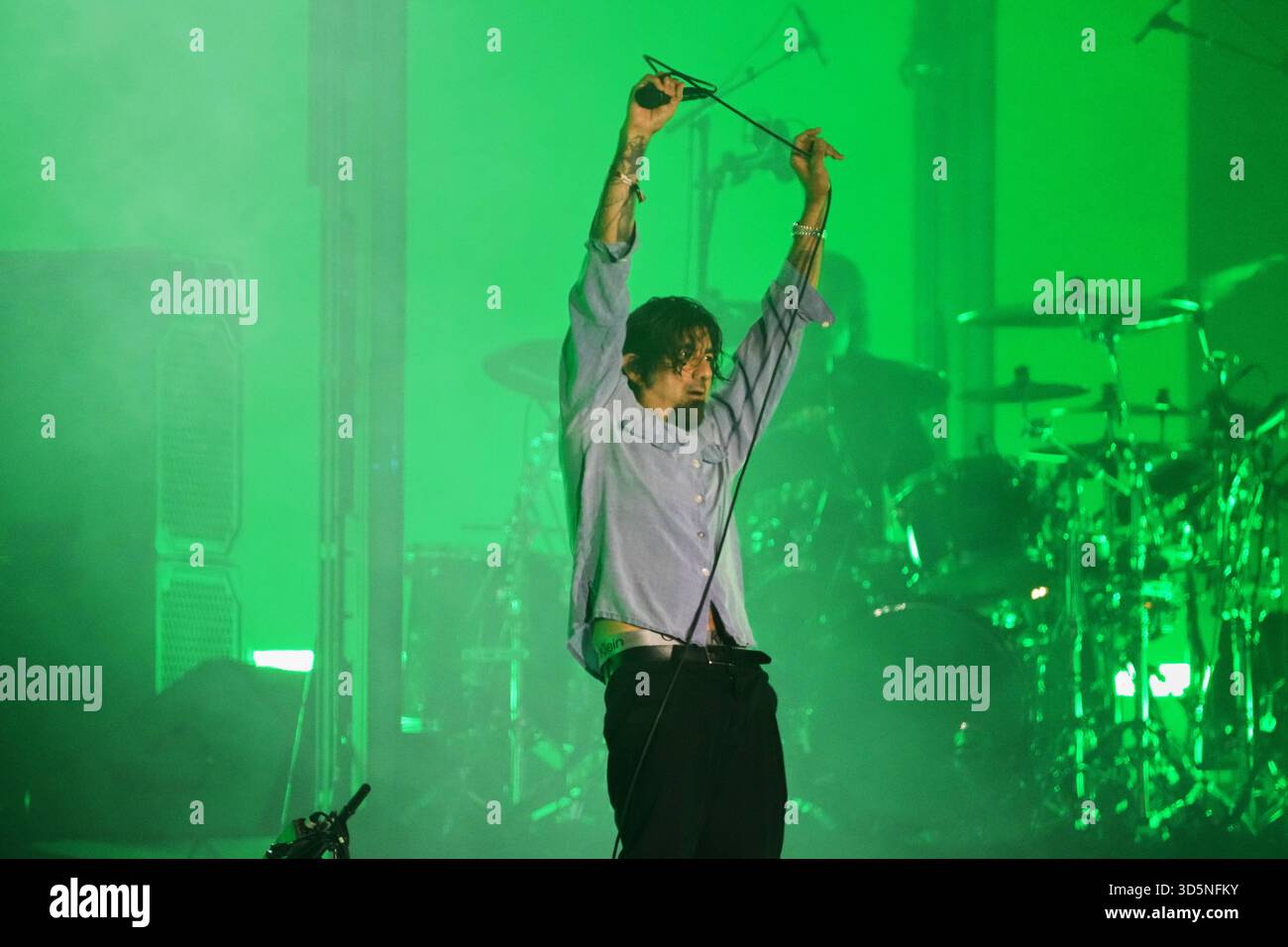 Chino Moreno, singer of the U.S. band Deftones, performs during the ...