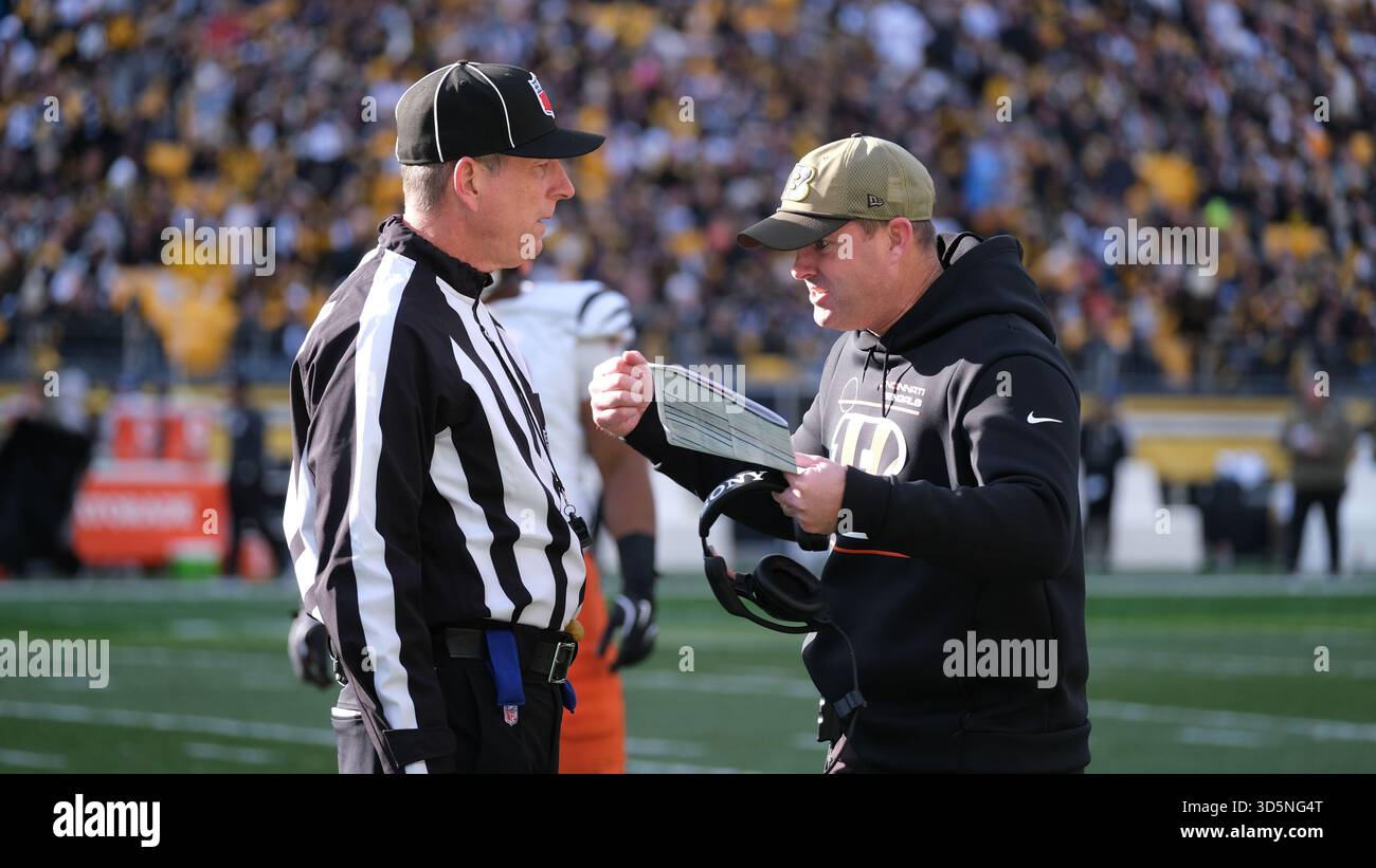 Nov 16, 2025: Head Coach Zac Taylor during the 2025 Steelers vs Bengals ...